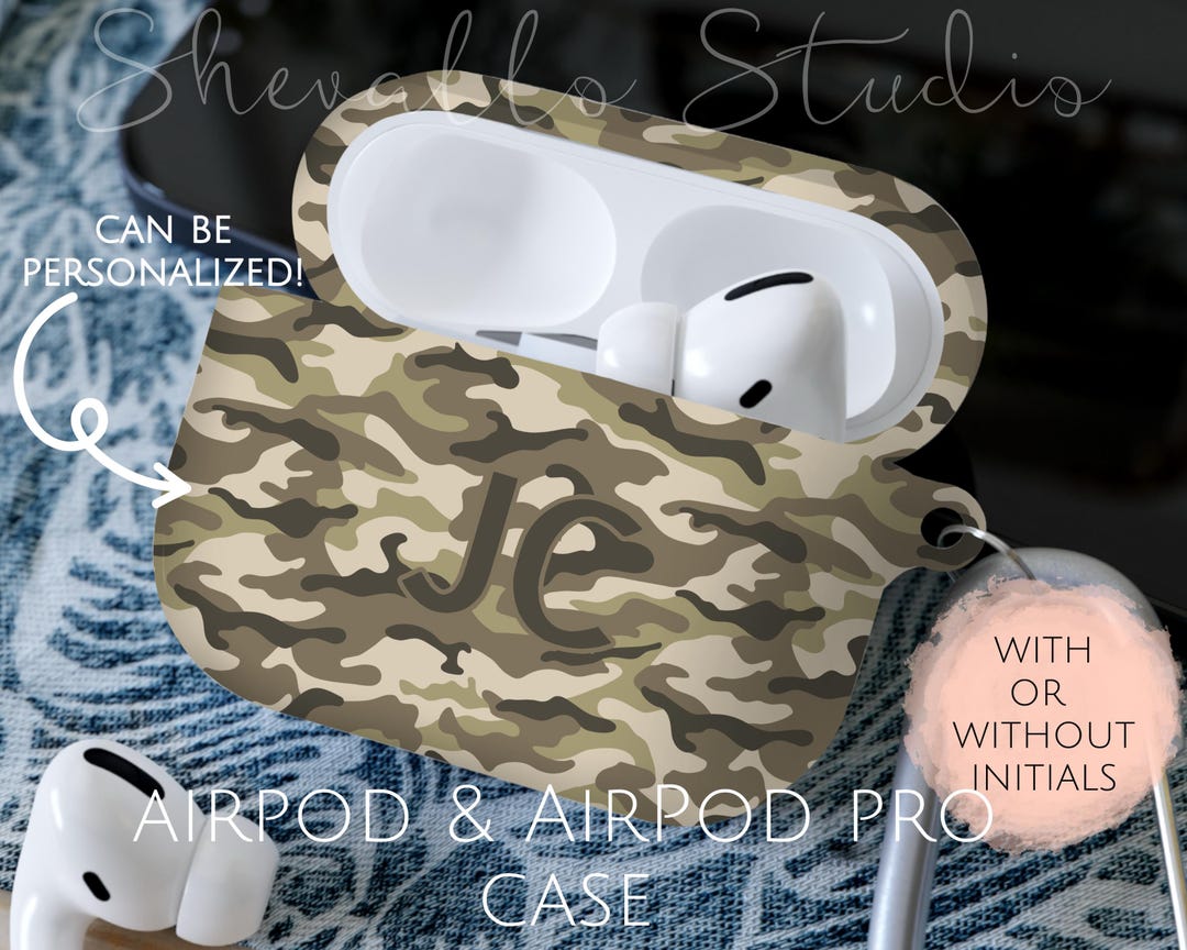 Personalized Camo Cover for AirPod Airod Pro | Camo AirPod Holder ...