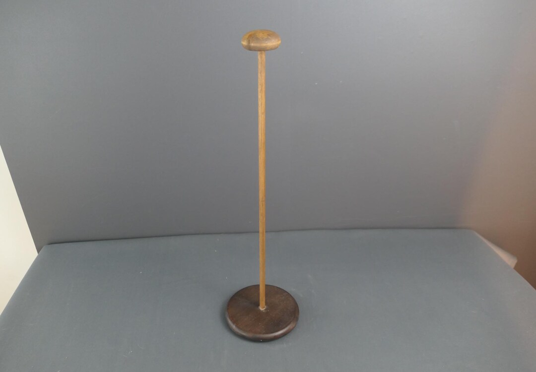 Tall Vintage Wood Hat Stand for Display, 19 Inches Tall, 1930s 1940s, a ...