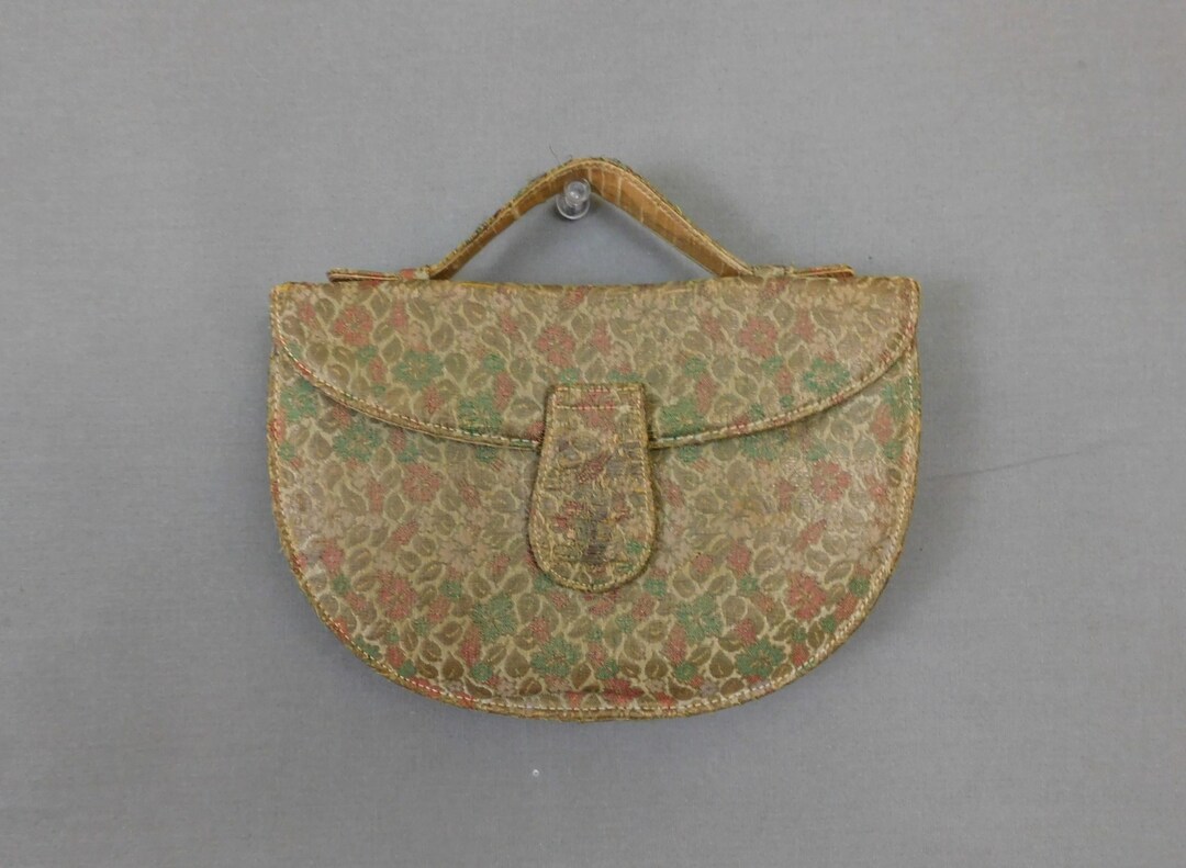 Vintage 1940s Brocade Clutch Purse, Hand Strap, Paristyle - Etsy