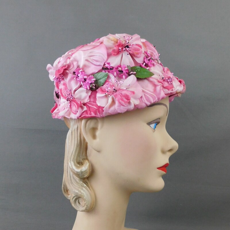 Pink Flower Hat - Etsy
