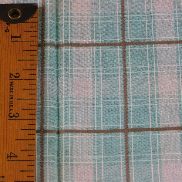 Vintage Plaid Fabric - Etsy