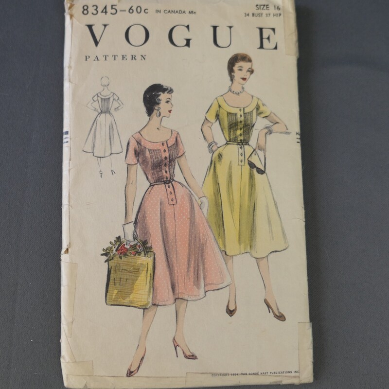 1950s Vogue Patterns - Etsy
