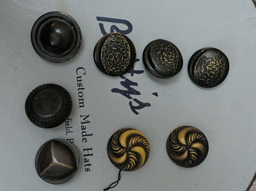 Antique Coat Buttons Celluloid, Mixed Group, Plus 1 Vintage 1960s ...