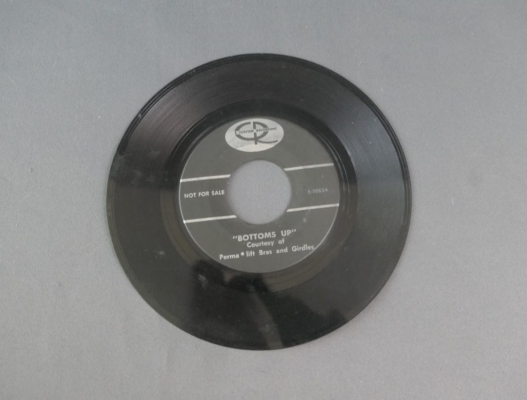 Vintage Perma Lift Bras & Girdles 'bottoms Up' Promotion, 7" Record 45 ...