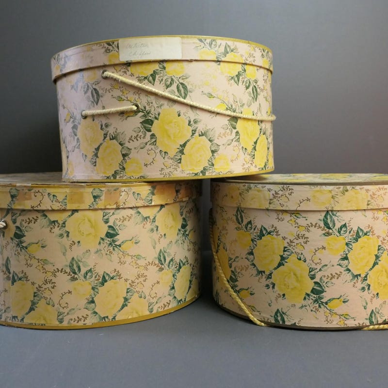Vintage Hat Box - Etsy