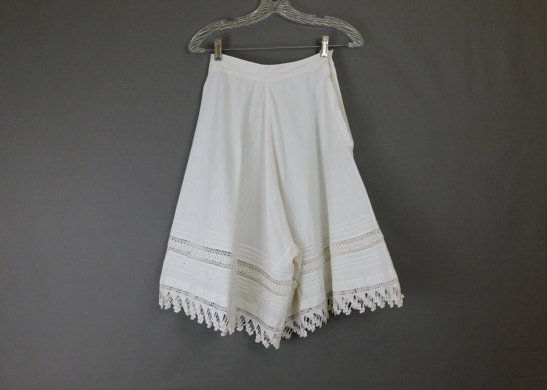 Vintage Edwardian Bloomers With Wide Legs, 1900s Antique, 23-1/2 Inch ...