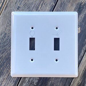 Wall Plate Laser Engraved Labeled Custom - Etsy