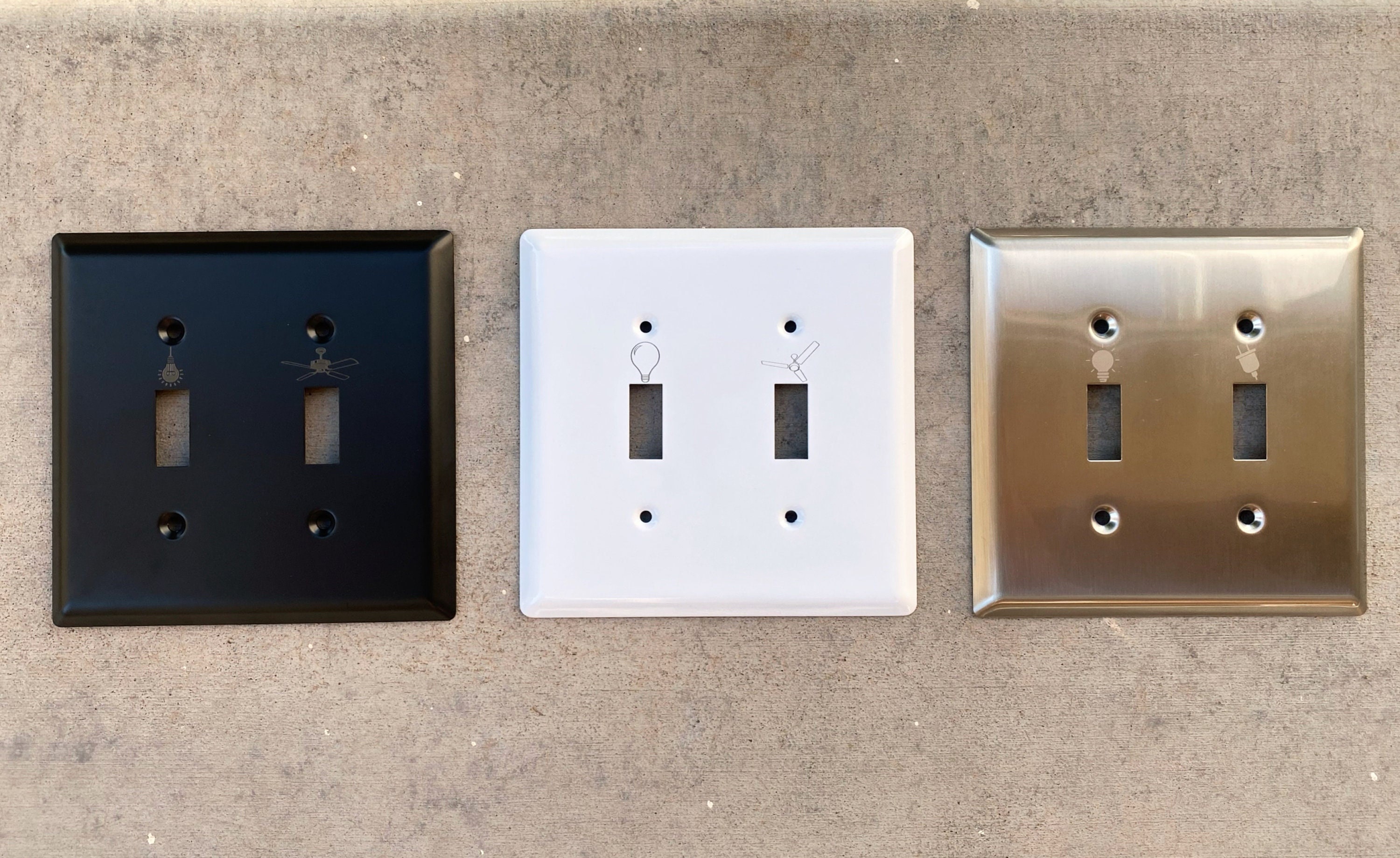 Wall Plate Laser Engraved Labeled Custom - Etsy