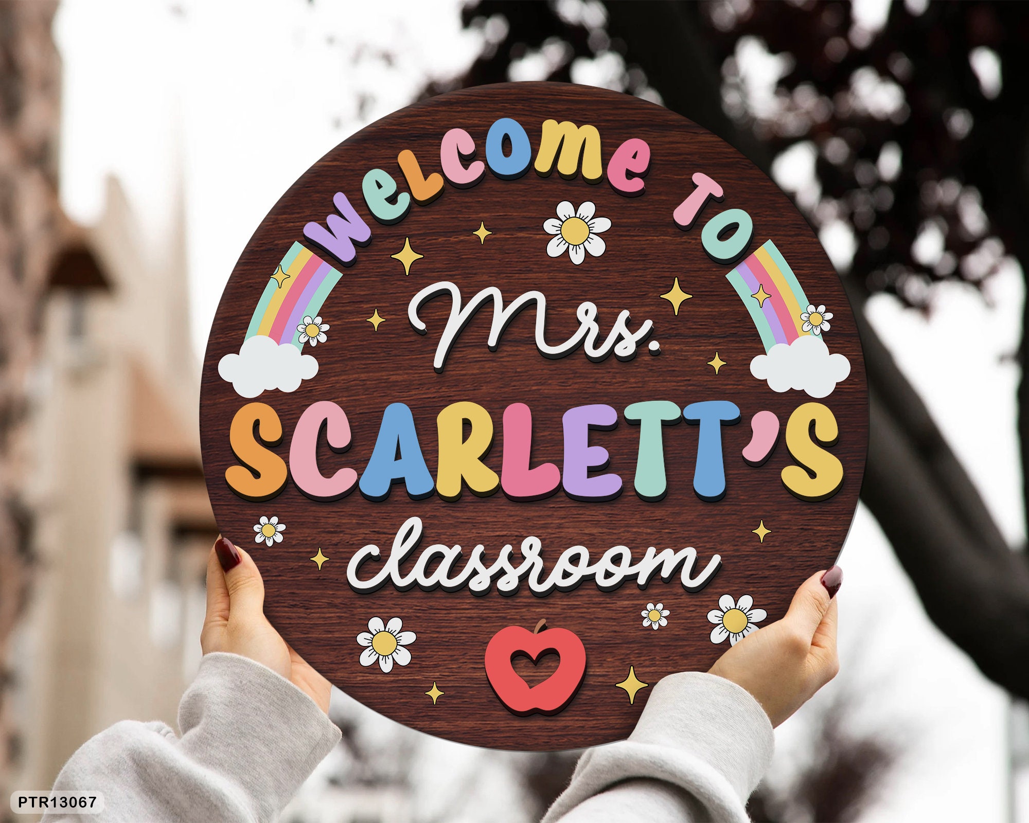 Custom 3D Teacher Door Sign, Welcome Classroom Decor, Teacher Door ...