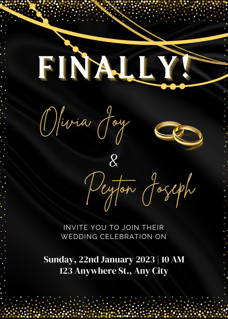 Funny Wedding Invitation Template - Etsy