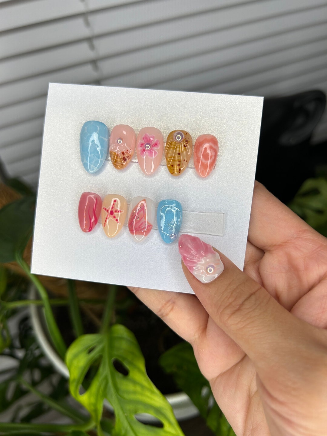 Pretty Summer Nails | Summer Nails | Trending Nails | Shell Nails ...