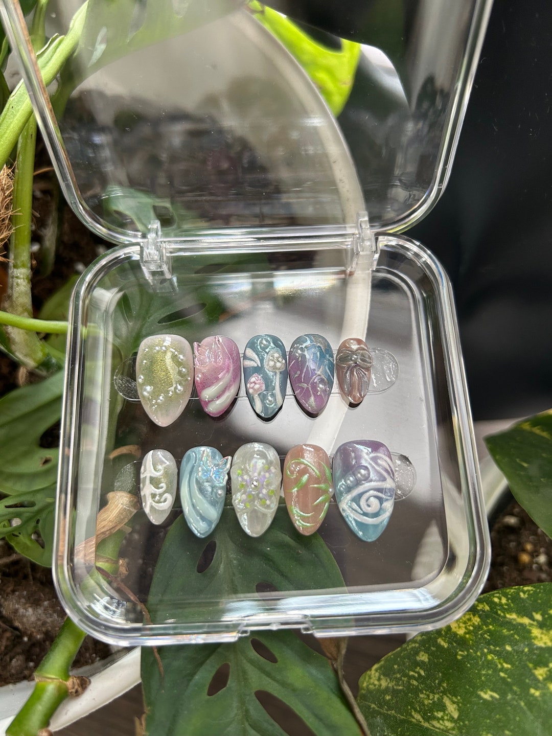 Fairy Core Nails Set | Fairy Nails | Viral Nails | Pretty Nails | Press ...