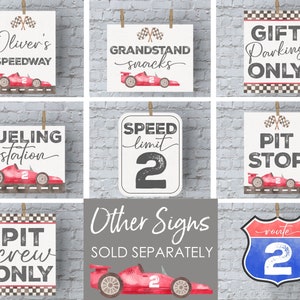 Speed Limit 2 Sign, Two Fast Birthday Sign, 2 Fast 2 Curious, Race Car ...