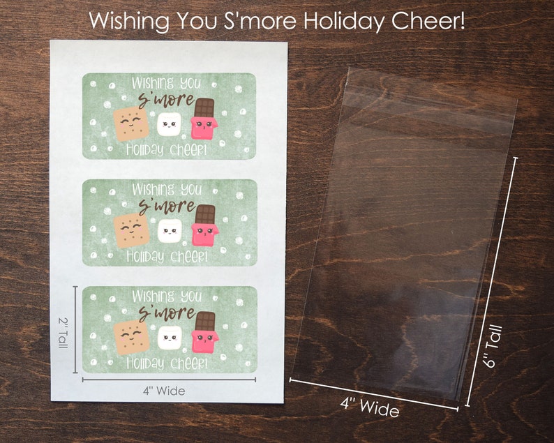 Christmas Treat Bags Smores Kit Classmate Christmas Gift - Etsy