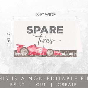 Two Fast Birthday Food Labels, Race Car Birthday Decorations, 2 Fast 2 ...