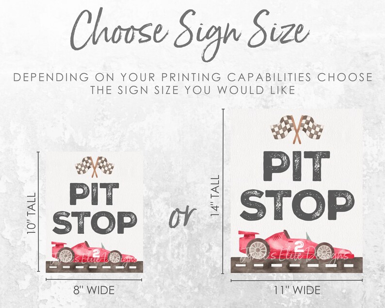 Race Car Birthday Decorations Pit Stop Sign Vintage Race Car - Etsy