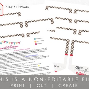 Fast One Birthday Decorations, Photo Banner, Race Car Birthday, Fast ...