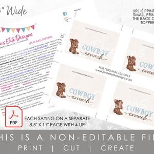 My First Rodeo Party Favor Bags for Kids Cowboy Favors First Birthday ...