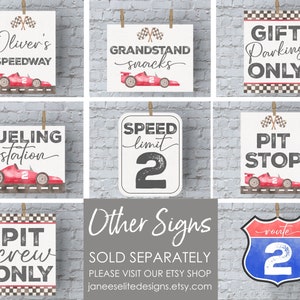 Gift Parking Only Sign, Race Car Party, Fast One Birthday, Two Fast ...