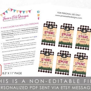 One Happy Camper First Birthday, Smores Kit, Party Favors for Kids ...