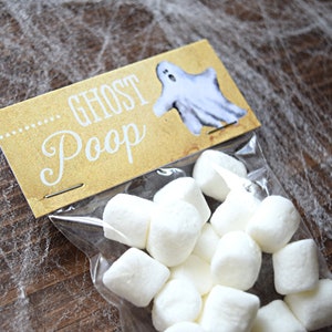 Halloween Party Favors, Treat Bag Toppers, Halloween Party Decor, Ghost ...