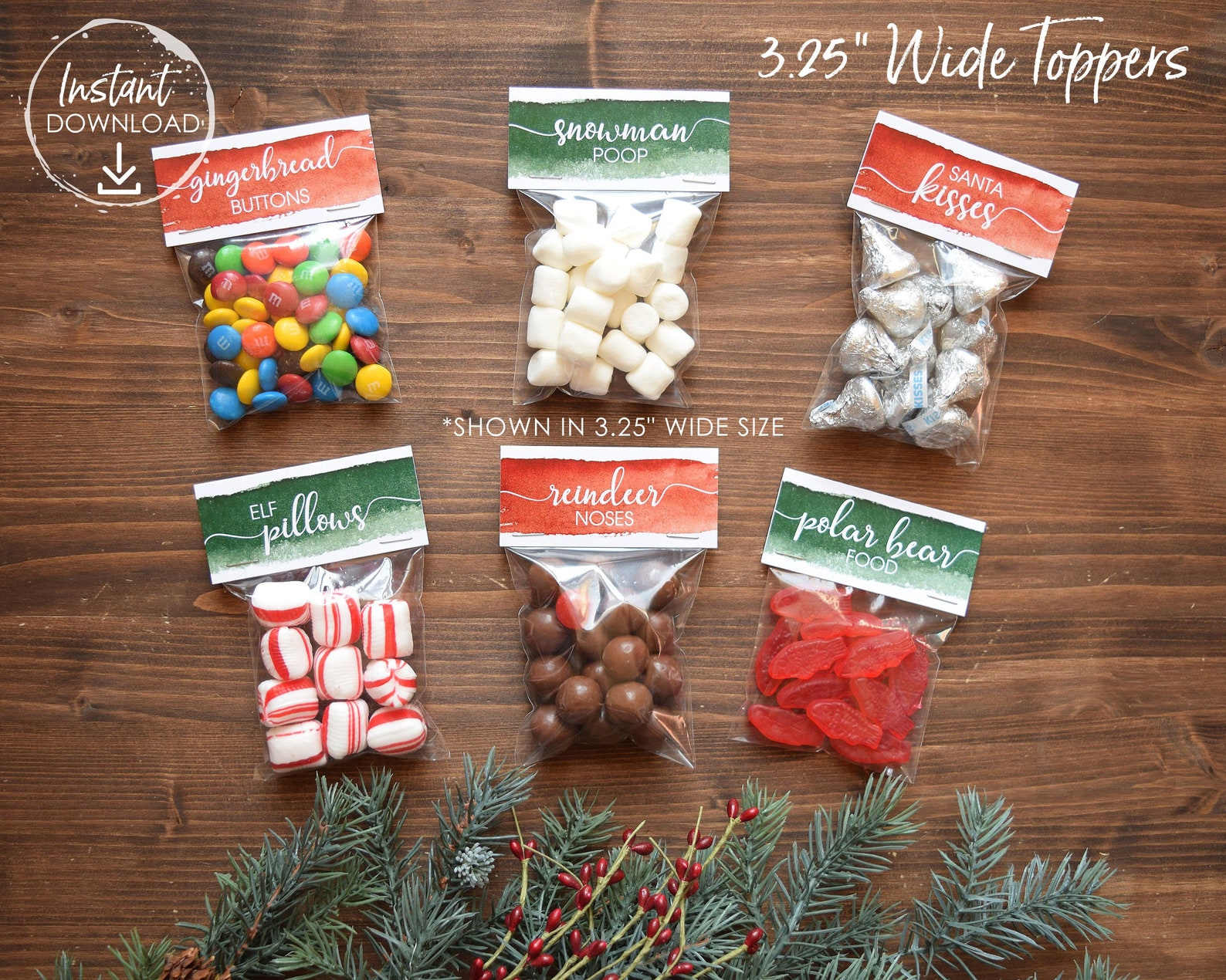 Christmas Favors Christmas Party Favors Christmas Digital - Etsy