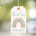 Thank You for All You Do Tags, Boho Rainbow, Teacher Appreciation ...