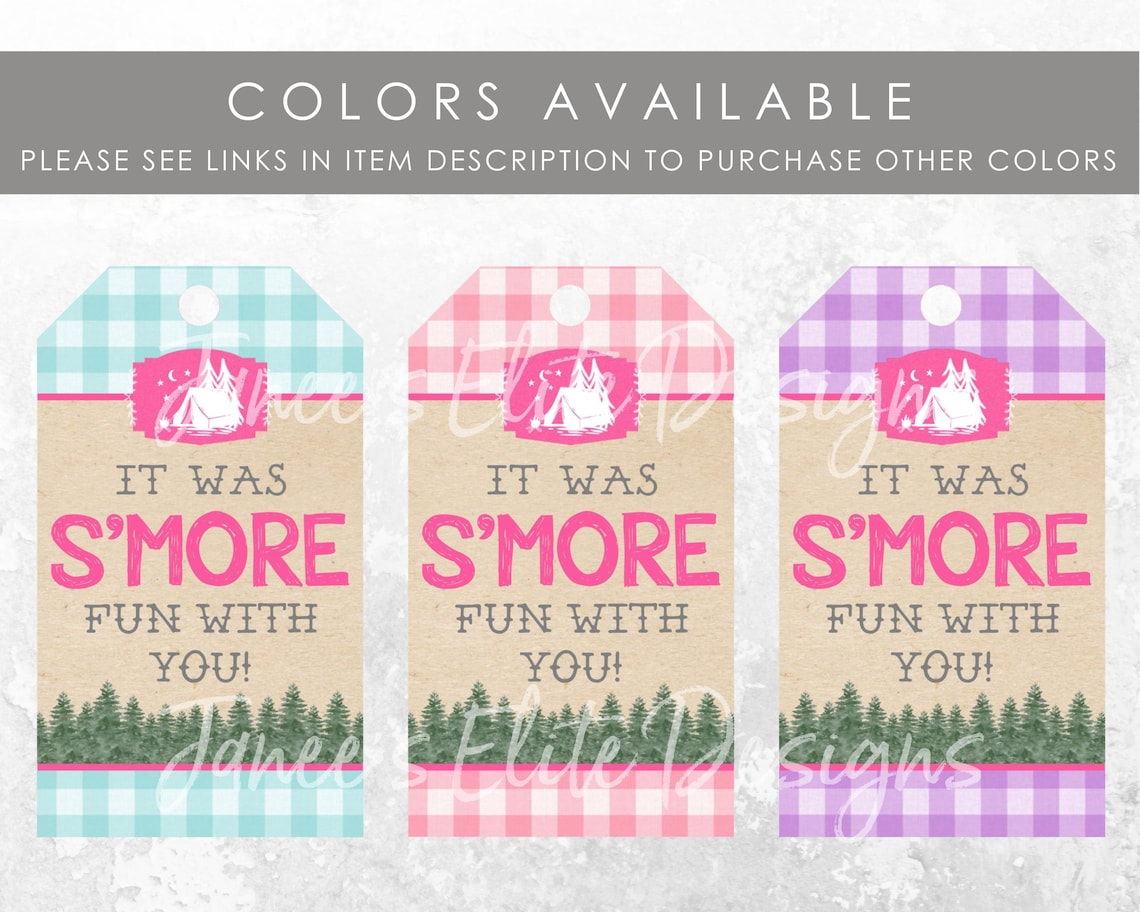 Girls Camping Party Smores Kit Camp Bachelorette Camping | Etsy