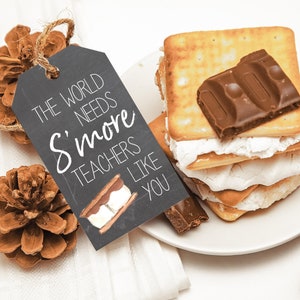 Teacher Appreciation Week Printable Smore Tags End of School Teacher ...
