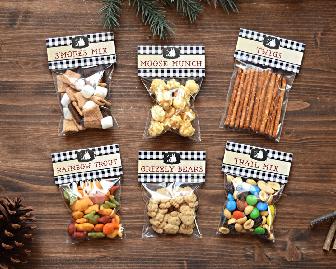 Camping Party, Treat Bag Toppers, Camping Party Favors, Goodie Bags ...