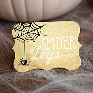 Halloween Party Decor, Halloween Labels, Food Tent Cards, Dessert Table ...