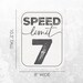 Speed Limit 7 Sign, 7th Birthday Race Car Party, 7 Year Old Birthday ...