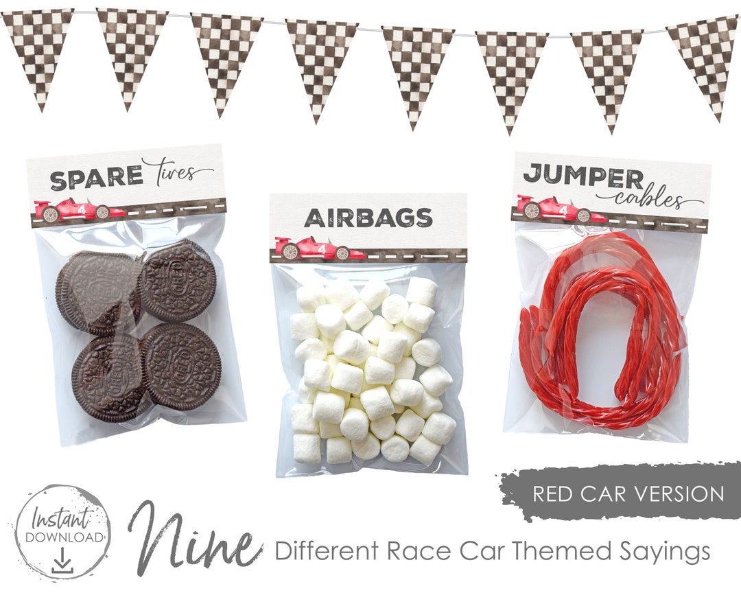 Need Four Speed Birthday Party Favors, Race Car Party, Car Birthday ...
