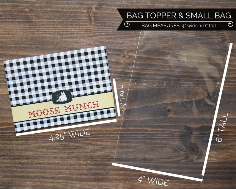 Camping Party Treat Bag Toppers Camping Party Favors Goodie - Etsy