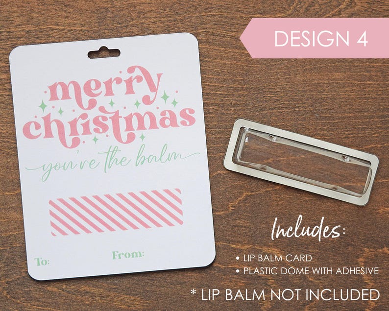 Christmas Lip Balm Party Favor for Adult Corporate Christmas Gifts ...