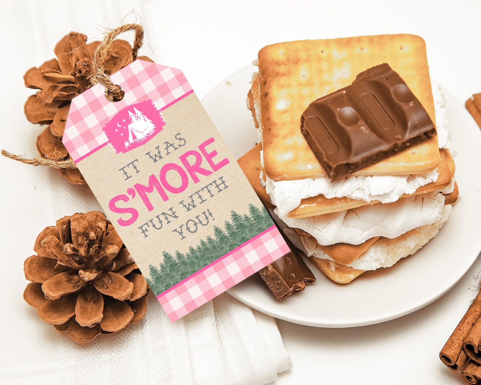 Girls Camping Party Smores Kit Camp Bachelorette Camping - Etsy