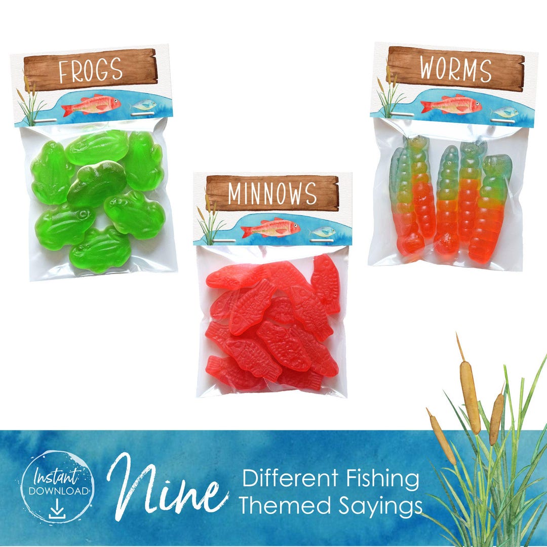 Fishing Birthday Party Favors Ofishally One Favors Gone Fishing Party ...
