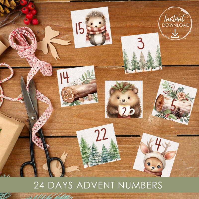 Advent Numbers - Etsy