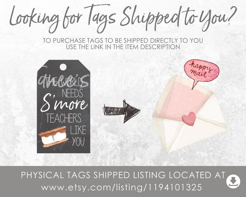 Teacher Appreciation Week Printable Smore Tags End of School Teacher ...