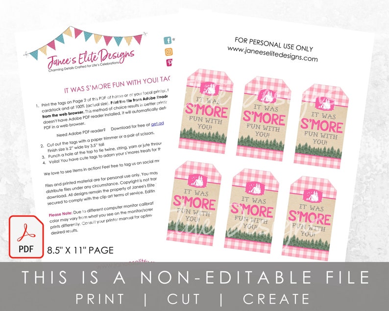 Girls Camping Party Smores Kit Camp Bachelorette Camping | Etsy