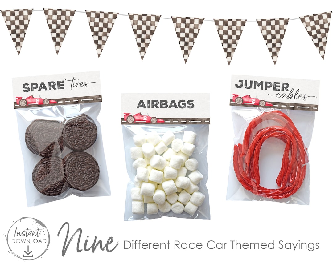 Race Car Birthday Race Car Party Favors Hot Wheels Birthday - Etsy