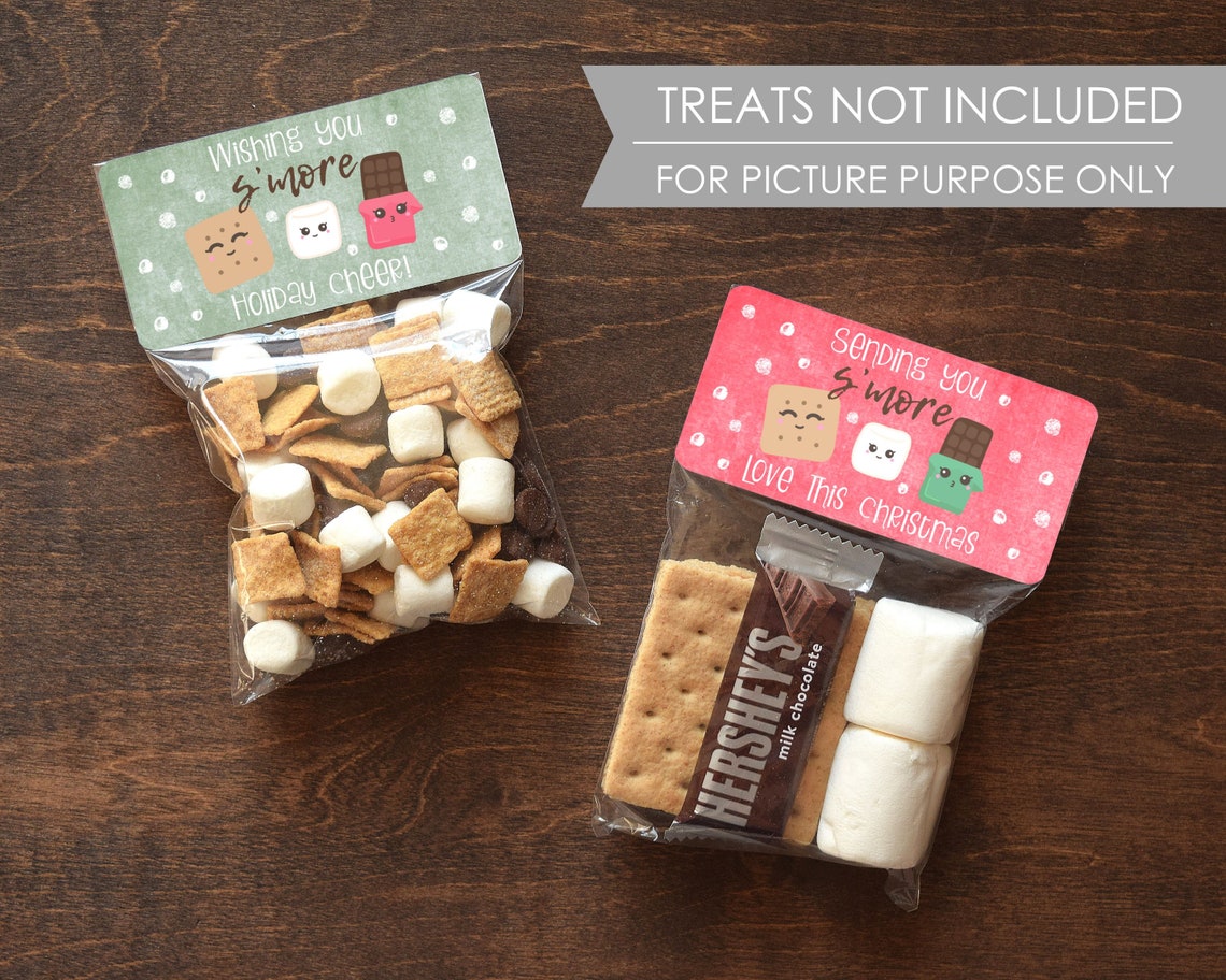 Christmas Treat Bags Smores Kit Classmate Christmas Gift - Etsy
