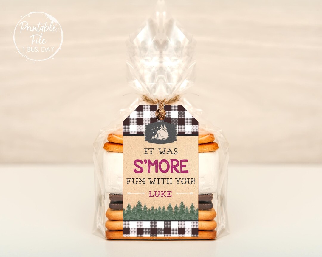 One Happy Camper First Birthday, Smores Kit, Party Favors for Kids ...