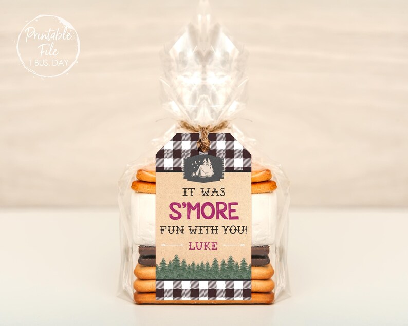 One Happy Camper First Birthday Smores Kit Party Favors for - Etsy