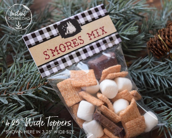 Camping Party Printables, Smores Kit, One Happy Camper First Birthday ...