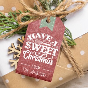 Printable Christmas Cookies Gift Tag Christmas Baking Cookie Packaging ...