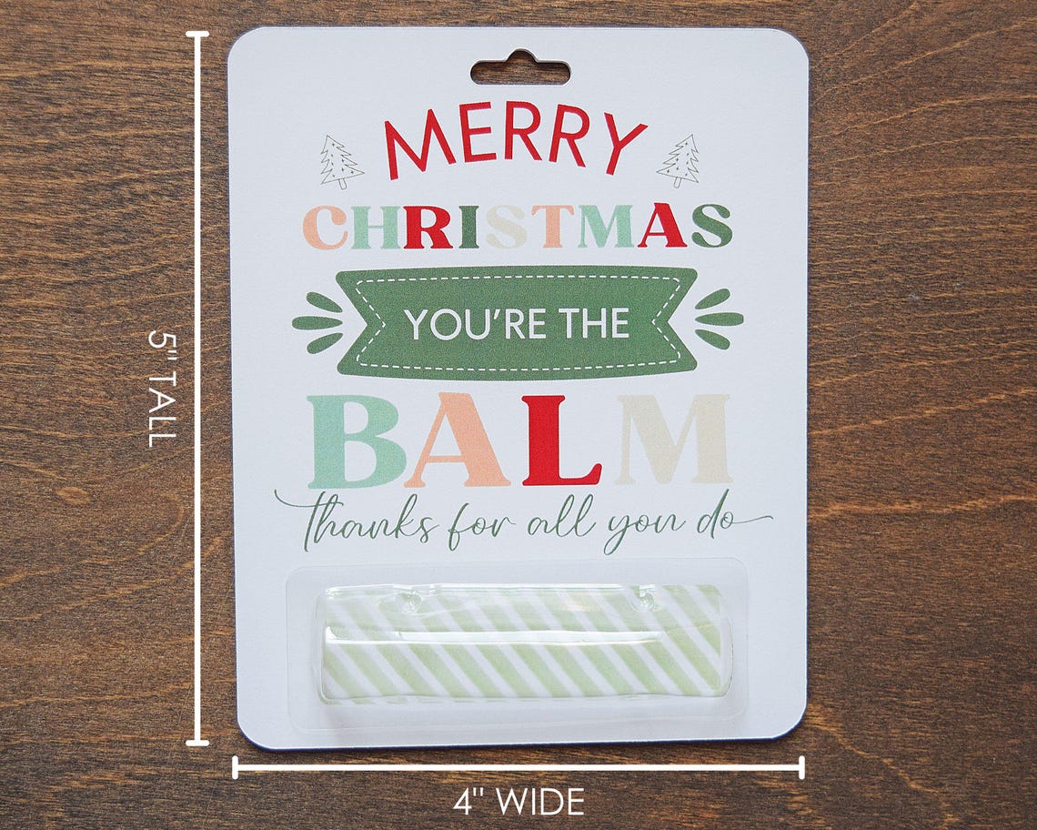 Christmas Lip Balm Party Favor for Adult Corporate Christmas Gifts ...