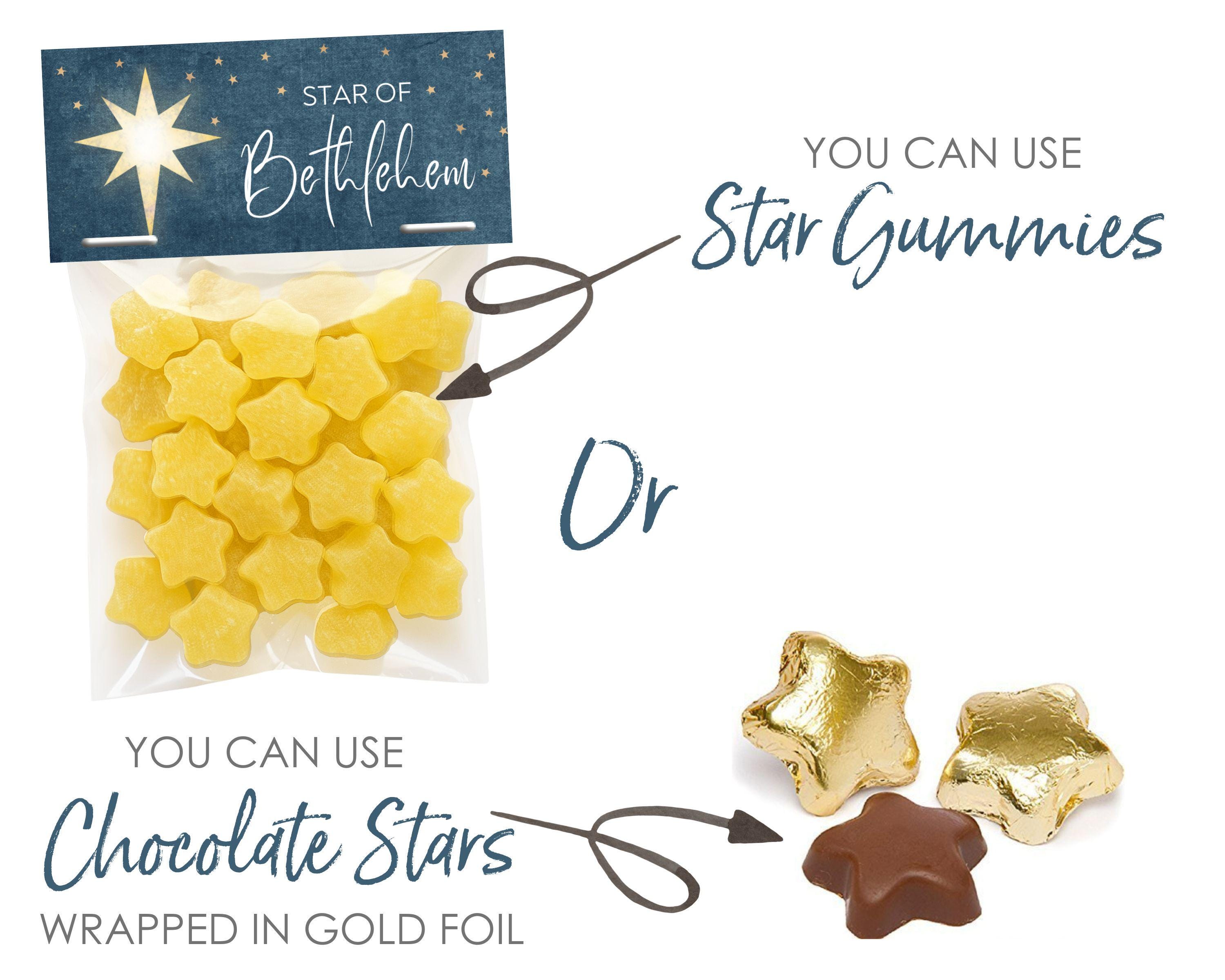 Nativity Christmas Treat Bag Toppers Printable for Kids Church Party ...