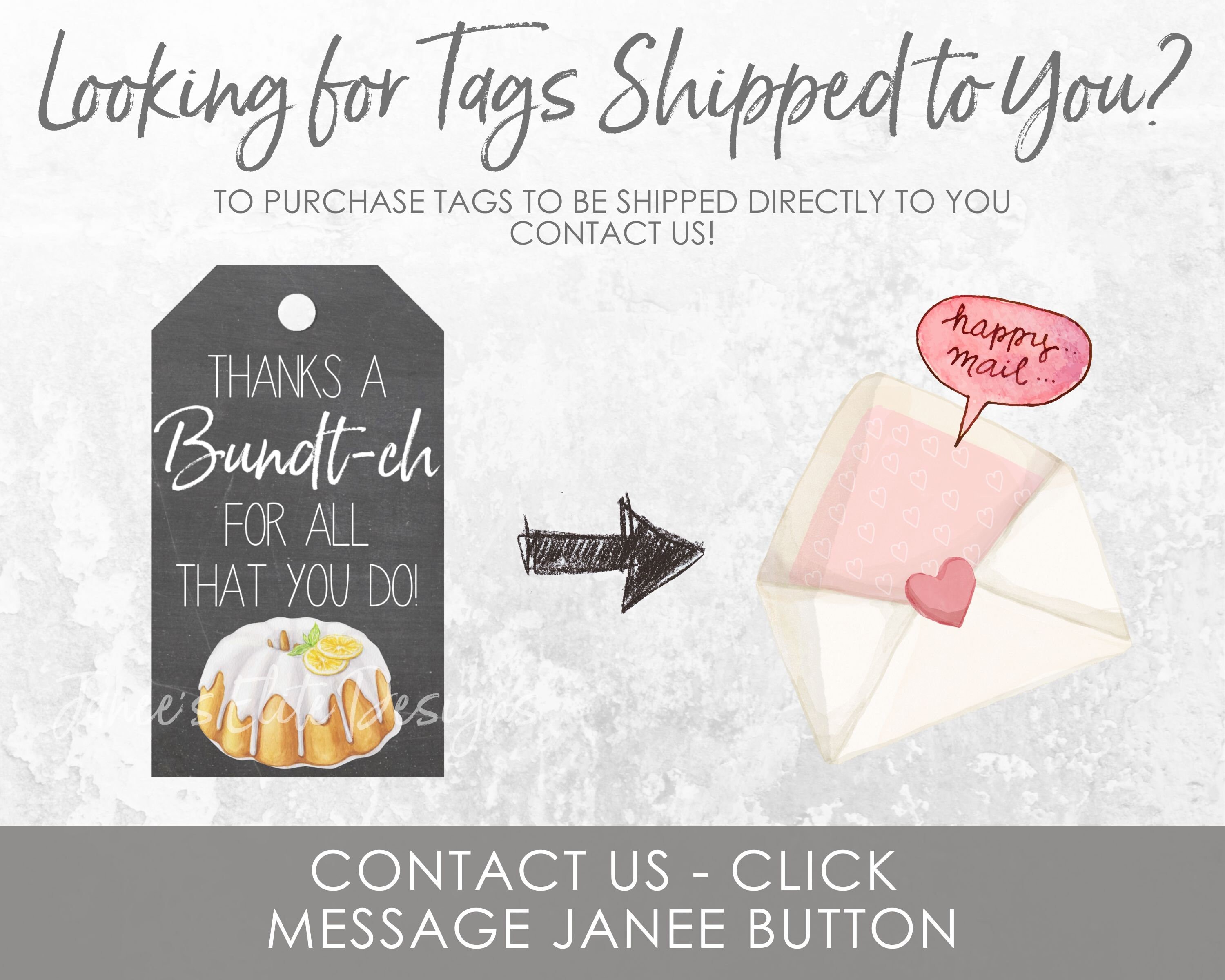 Bundt Cake Appreciation Tags, Teacher Appreciation Week, Thanks a Bundt ...