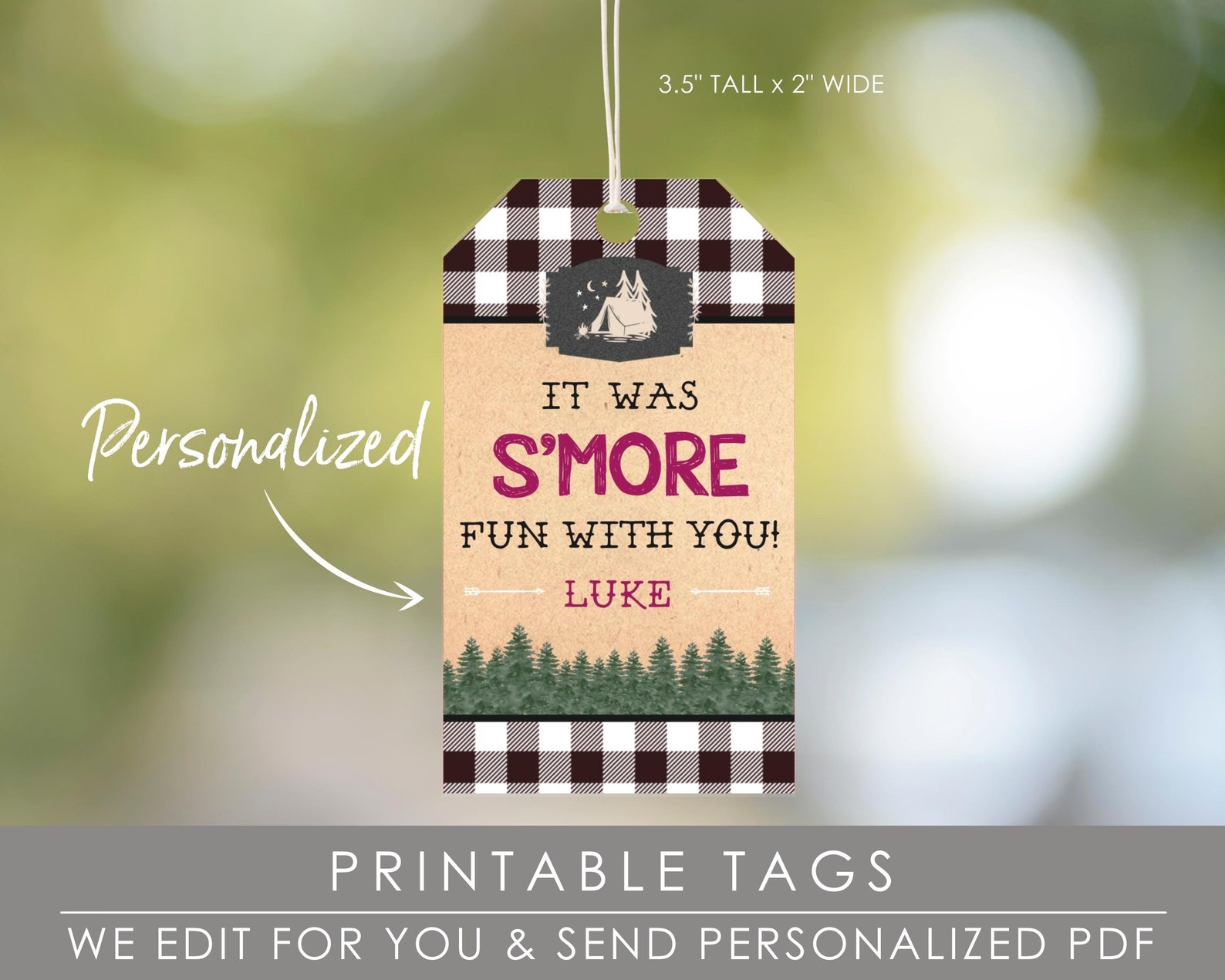 One Happy Camper First Birthday Smores Kit Party Favors for - Etsy